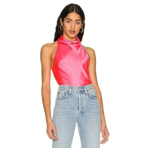 Amanda Uprichard | Tops | New Amanda Uprichard Sandrine Top Fluro Pink ...